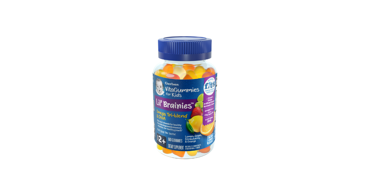 Gerber® Gummies Lil' Brainies Multivitaminas | Baby and Me